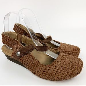 OTBT | Shoes | Otbt Springfield Slingback Woven Mary Janes Sz 85 | Poshmark